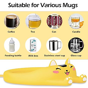PUSEE Mug Warmer,Coffee Warmer for Desk Coffee Cup Warmer Auto Shut Off,Smart Candle Warmer with 3 Temp Settings,Electric Beverage Warmer Plate for Coffee,Cocoa,Tea,Water and Milk (Not Include Cup)