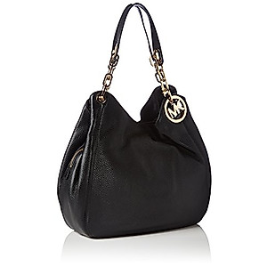 Michael Kors Fulton Large Shoulder Tote Black One Size