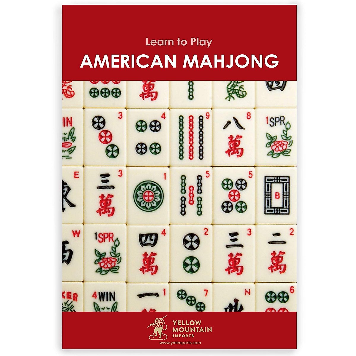Yellow Mountain Imports American Mahjong Game Set, Santorini with Blue Soft Case - All-in-One Racks with Pushers, Wright Patterson Scoring Coins, Dice, & Wind Indicator