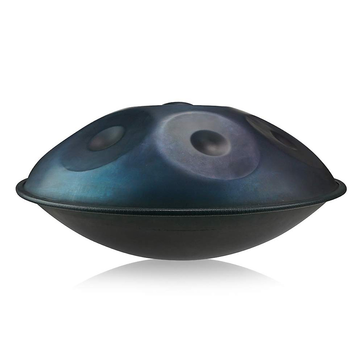 "Lark Music" hand pan in D Minor 9 notes steel hand drum + Soft Hand Pan Bag (22.8" (58cm), Deep Blue (D Minor) 9 notes D3 A Bb C D E F G A)