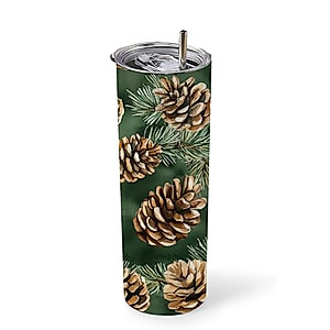 Medpol rustic christmas theme insulated tumblers coffee cup Gift，rustic christmas theme Drinking Glasses-Tea Cup-Coffee Mug tumbler with lid and straw 20 oz insulated tumbler cups