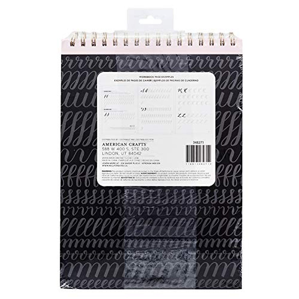 Kelly Creates Bouncy Lettering Workbook, 135 Pages