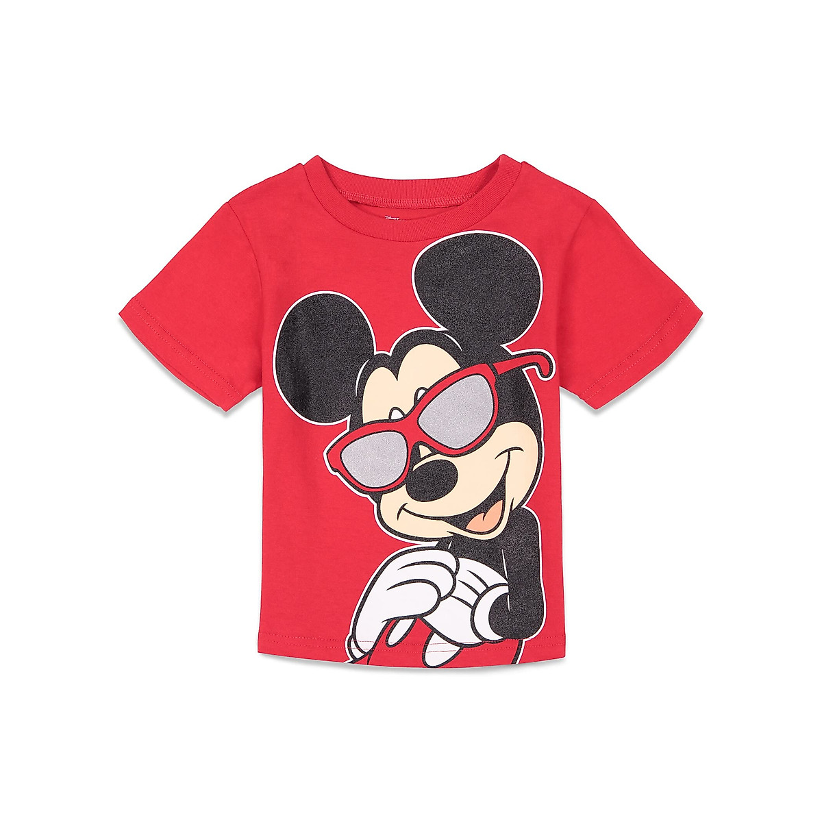 Disney Mickey Mouse Toddler Boys T-Shirt and Shorts Outfit Set Gray/Red 3T