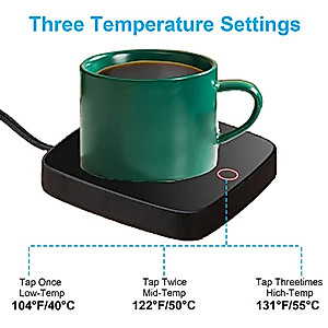 Fzyoux Coffee Mug Warmer, 8 Hours Auto Shut Off Cup Warmer for Office Home Desk Use with, Warmer for Heating Coffee, Beverage, Milk, Tea and Hot Chocolate