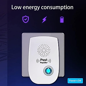 Toyukia 2023 Upgraded Dual Ultrasonic Pest Repeller 6 Pack, Electronic Pest Repellent, Pest Control Plug in for Insects, Roach,Mice,Spider, Mosquito Used for Home,Office etc