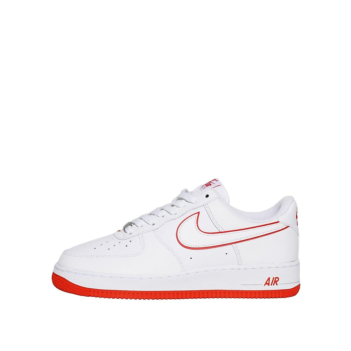Nike Air Force 1 '07 White/White-Picante Red-White Mens Size 9