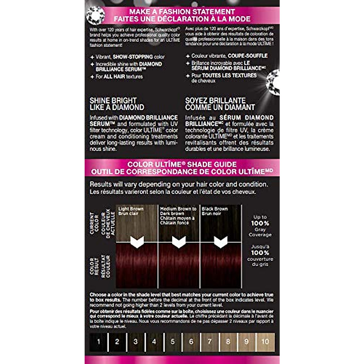 Schwarzkopf Color Ultime Permanent Hair Color Cream, 4.2 Mahogany Red