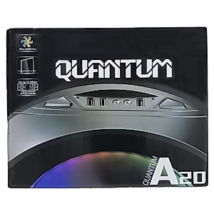 RHINMAX A20 Series Quantum M-ATX/ITX Computer Gaming case, Circular Shape,USB3.0, with 1 ARGB Luminous 20cm Fan(A20 Series Quantum)