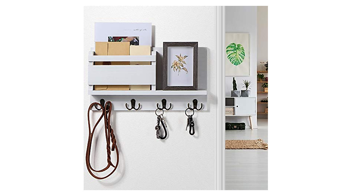 Rustic Wall Mail and Key Holder - Stylish Organizer