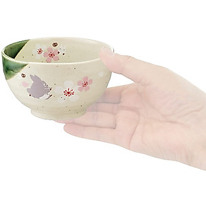 Studio Ghibli - My Neighbor Totoro - Sakura/Cherry Blossom, Skater Traditional Japanese Porcelain Dish Series - Small Rice Bowl
