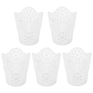 Cabilock Mini Trash Can Mini Trash Bins Mini Trash Container Desktop Trash can Wastebasket Bathroom: Vanity