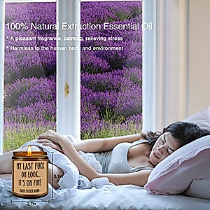 Scented Candles Gifts for Women, Lavender Scented Aromatherapy Candle for Women, Soy Wax Amber Jar Scented Candle, Great Birthday, Housewarming, Encouragement, Congratulation Gift for Female Friend