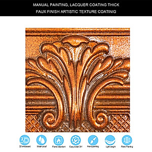 Ceiling Tin Tiles Farmhouse Tin Ceiling Tiles for Cafe Club Salon Hotel Store Bar 2'x2' PL38 Archaic Copper 10pcs