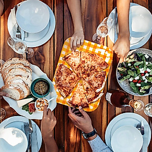 DOITOOL Rectangular Melamine Serving Platter, Melamine Serving Tray for Serving Salad, Pasta, Cheese, Ham, Appetizer