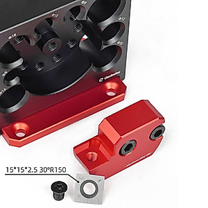 Dowel Maker Jig Kit, High Speed Carbide Inserts Dowel Maker, Metric 8mm to 20mm Dowel Maker, Woodworking Electric Drill Milling Dowel Round Rod Auxiliary Tool (Metric 8 Holes)