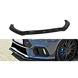 Front Bumper Lip Spoiler V4 Compatible with Ford Focus 3 RS (2015 -) Maxton Design Splitter
