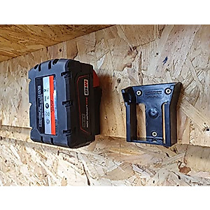 StealthMounts Milwaukee Battery Holders M18 | Milwaukee M18 Battery Mounts for Milwaukee Power Tools | 6 Pack | Red Milwaukee M18 Battery Organizers