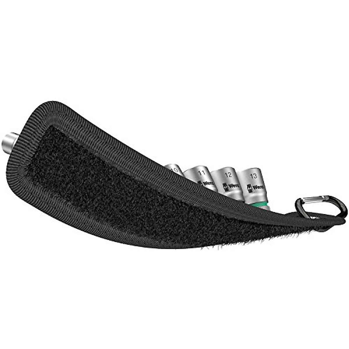 Wera Tools 05003883001 Belt 4 Sock Set 1/4" drv 9 Pieces, One Size, Multi