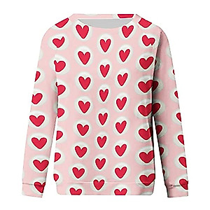 Women Valentines Day Shirt New Years Eve. Women's Tops Stocking Stuffers for Teens 2023 Pink