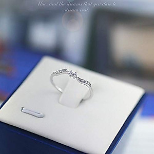 Thin Micro Pave CZ Band Ring 925 Sterling Silver Tiny Diamonds Wedding Engagement Promise Stackable Eternity Willow Leaf Binary Star Diamond Ring (10)