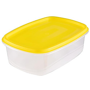 Kitchen Details 14 Piece Food Storage Container Set | Nested | 7 Containers and 7 Lids | Stackable | BPA Free | Dishwasher & Freezer Safe | 7 Sizes | Rainbow