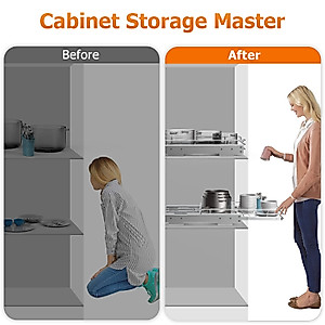 G-TING Pull Out Cabinet Organizer, Heavy Duty Slide Out Pantry Shelves Sliding Drawer Storage for Home, Kitchen, Bathroom, 12.44" W x 16.54" D, Request at Least 13 inch Cabinet Opening