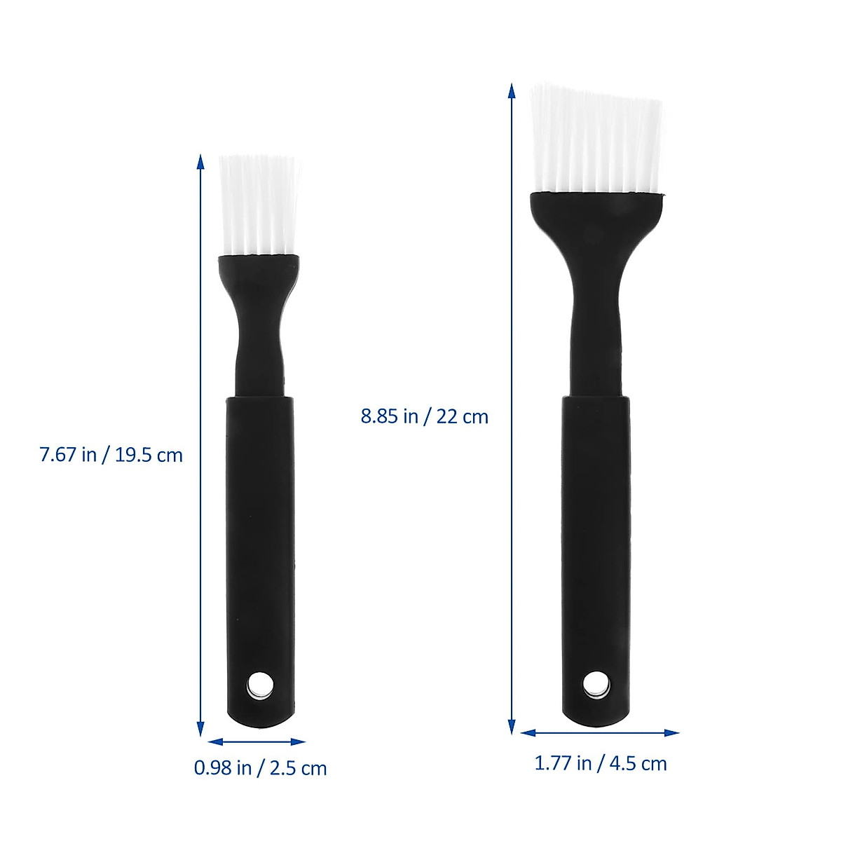 Tofficu 4pcs Nylon Pastry Brushes,Great for BBQ Meat, Cakes Pastries,Heatproof, Flexible