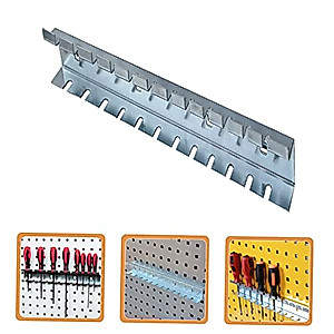 VILLFUL 2pcs Pegboard Screwdriver Holder Hand Tools Rack Hand Tool Holder Pliers Organizer Pegboard Hooks Drill Bits for Metal Screwdriver Rack Steel Square Hole Perfboard