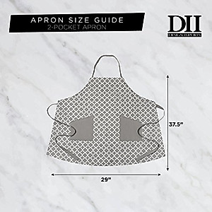 DII Lattice Basics Collection Kitchen Essentials, Apron, Aqua