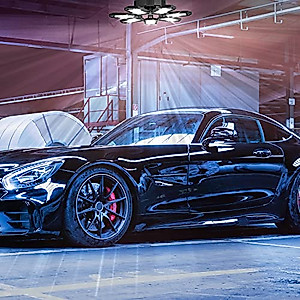 Led Garage Lights 6 Pack,120W 7+1 Deformable Ultra Bright Garage Light,Screw in E26/E27 Led Shop Light for Garage Warehouse Basement Workshop Ceiling