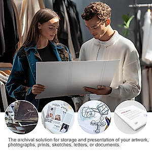 Lineco Archival Storage Art Folio, for Preserving 11x14 Inch Artwork Photographs Prints Letters or Documents, Acid-Free Folder with 1.25 Inch Deep, Pack of 1