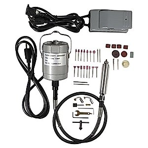 SE Flex Shaft Grinder, Powerful Rotary Tool Kit, Foot Pedal Control, Drilling, Polishing, Carving Multi-function Metalworking Tools, Set of 55 Pcs