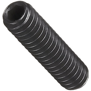 Alloy Steel Set Screw, Black Oxide Finish, Hex Socket Drive, Meets ASME B18.3/ASTM F912, 1/2" Length, #8-32 UNC Threads, Imported (Pack of 100)