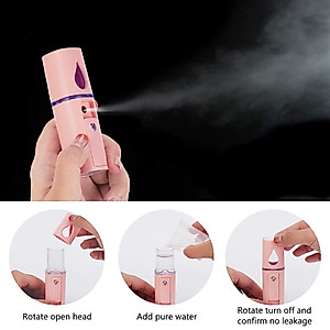 Facial Steamer for Face Nano Facial Mister Sprayer Set, Face Steamer for Facial Deep Cleaning, Portable Mini Face Steamer for Clogged Pore, Sinuses (Include Blackhead Remover Kit, Brush)