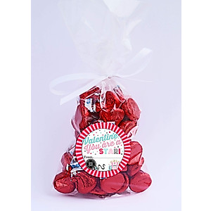 Lights Camera Action Movie Star Themed Valentine Party Favor Sticker Labels, 40 2" Party Circle Stickers by Amanda Creation, Great for Classroom Valentines, Envelope Seals, Gifts & Treats