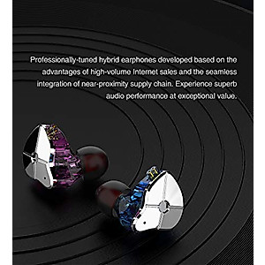 Senlee TRN ST1 in Ear Monitors 1DD + 1BA Dual Driver HiFi Earphones with 1Dynamic and Balanced Armature Drivers Earbuds(No Mic, Black)