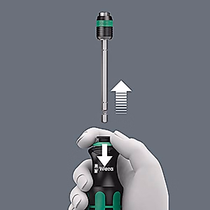Wera - 5051025001 KK 26 7-In-1 Bitholding Screwdriver with Removable Bayonet Blade (SL/PH/SQ) Silver