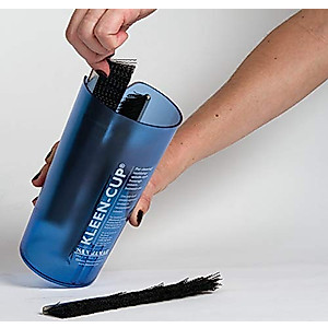 San Jamar KLC28C Kleen Spindle Mixer Sanitizing Cup, 4" Diameter x 7-3/4" Height