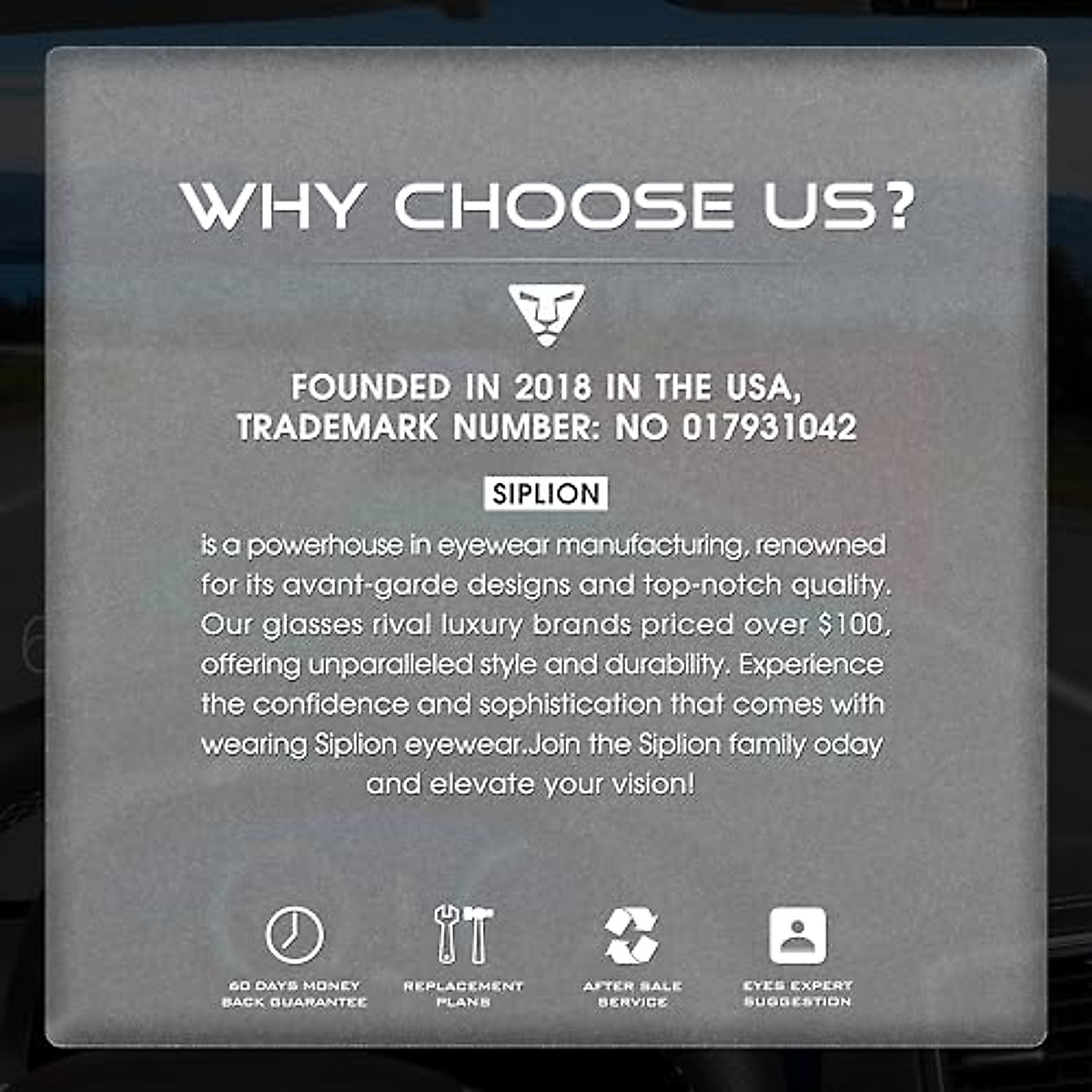 SIPLION Men's Polarized Sport Sunglasses - Ultra-Light Al-Mg Metal Frame for Driving boating fishing hiking - 8177 Black