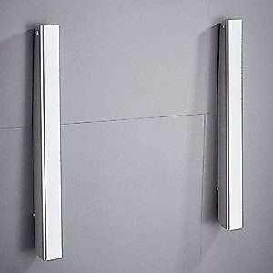 Luckystar Folding Stainless Steel Wall-Mounted Retractable Drying Rack, Aluminum and Silver Folding Drying Rack, Household Storage Box,Easy to Install