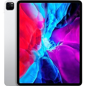 Apple iPad Pro (12.9-inch, Wi-Fi + Cellular, 128GB) - Silver (4th Generation) (2020) (Renewed)