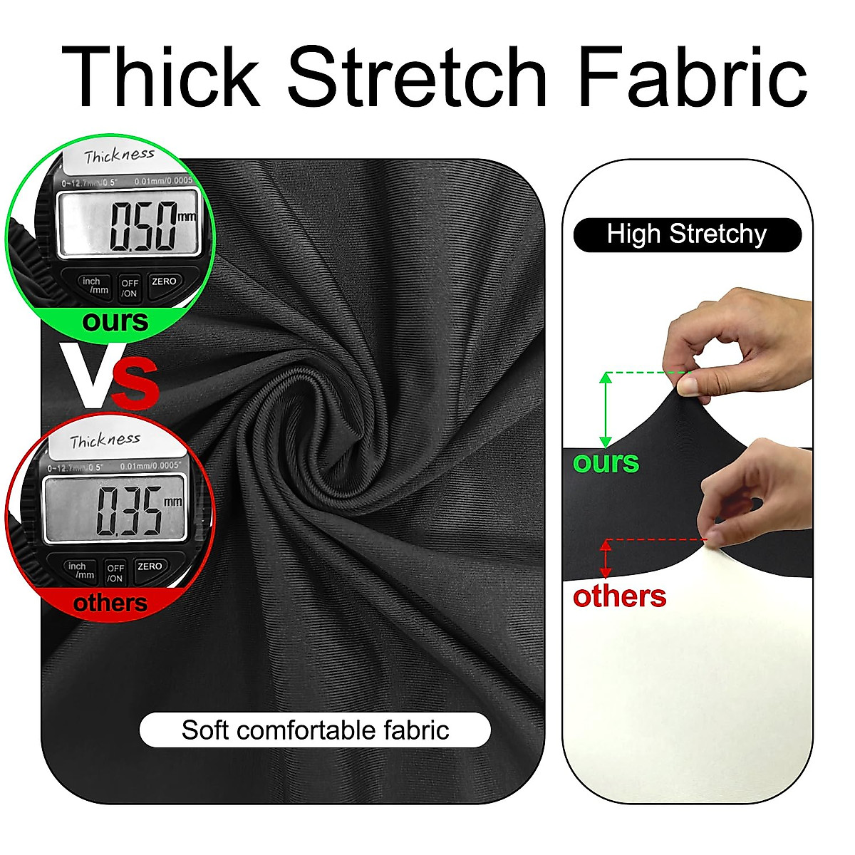 Aibiley 8Pcs Stretch Outdoor Cushions Cover for Patio Furniture,Patio Cushion Covers Replacement for Chair Couch,Soft Elastic Washable Sofa Seat Slipcover Indoor,with Fixed Ties-Dark Gray