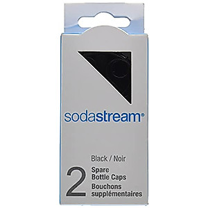 SodaStream Bottle Caps, Black, 2-Pack
