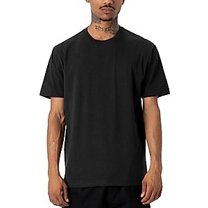 Pro Club Men's Premium Lightweight Short Sleeve T-Shirt, Black, X-Large