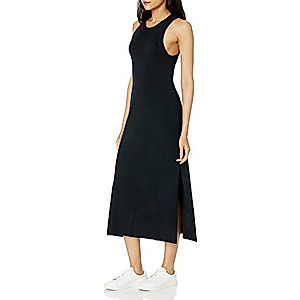 The Drop Women's Gabriela Halter Neck A-Line Side Slit Maxi Dress, Black, XL