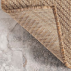 nuLOOM Freda Casual Geometric Indoor/Outdoor Area Rug, 8' x 10', Beige