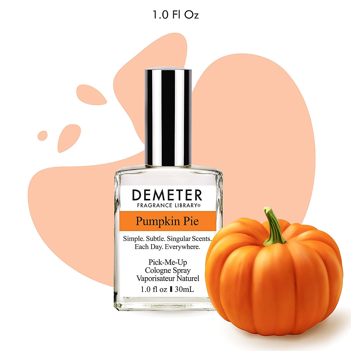 DEMETER Pumpkin Pie, 1 oz Cologne Spray, Perfume for Women and Men
