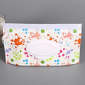 Baby Wipes Dispenser, 4 Pack Reusable Baby Wipe Holder Box, Refillable Baby Wipes Container Travel Wet Wipes Case with Reusable Wipes Pouch for Home