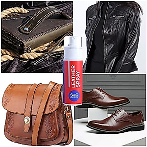 Leather Conditioner for Furniture, Car Seats, Boots, Shoes, Bags, Purses - Colorless & Gives Fresh Smell - Works on Natural, Synthetic, Pleather, Faux Leather, and More - 5.29 Oz.