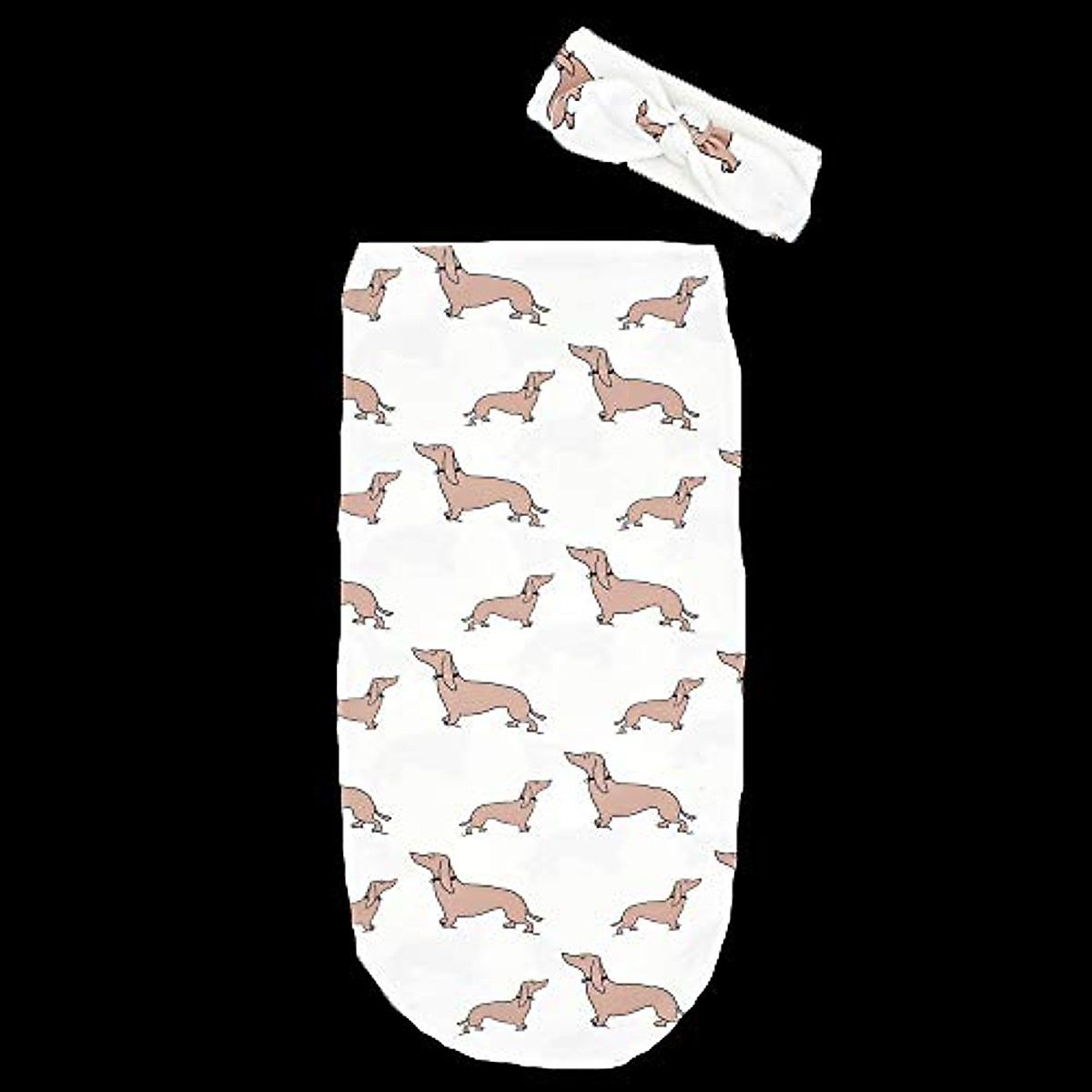 Doxie Swaddle Sack for Newborn, Dachshund Cocoon, Weiner Dog Swaddle with Headband, Boy Sleep Sack, Baby Boy Cocoon Swaddle, Cocoon Sack, Newborn Hospital Photos